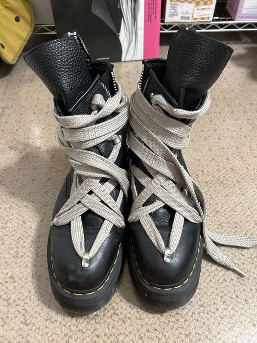 Rick Owens Rick Owens x Doc Marten 1460 Quad Sole Pentagram Jumbo Lace ...