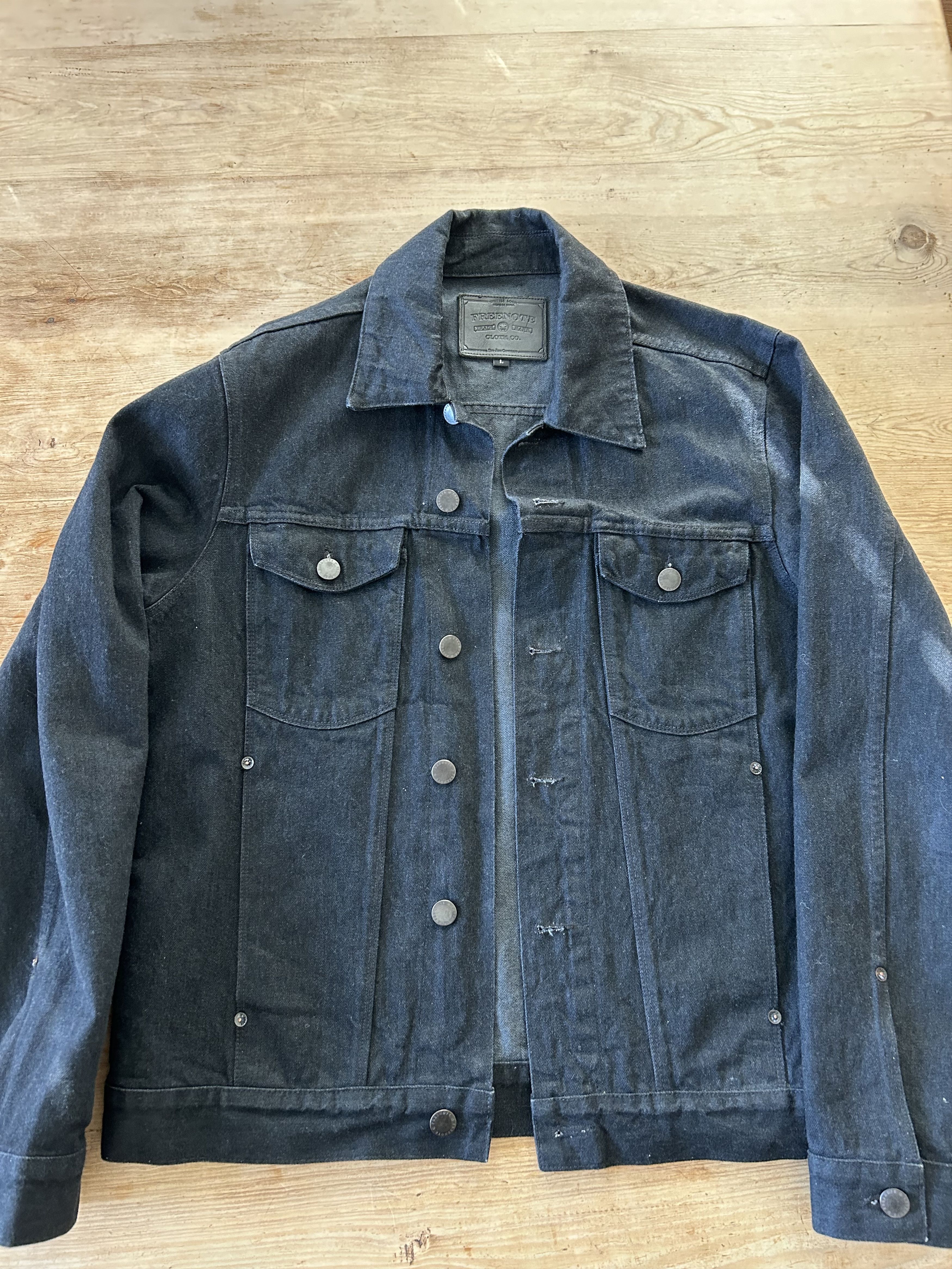 Freenote Cloth Freenote Black Denim Type iii Jacket | Grailed