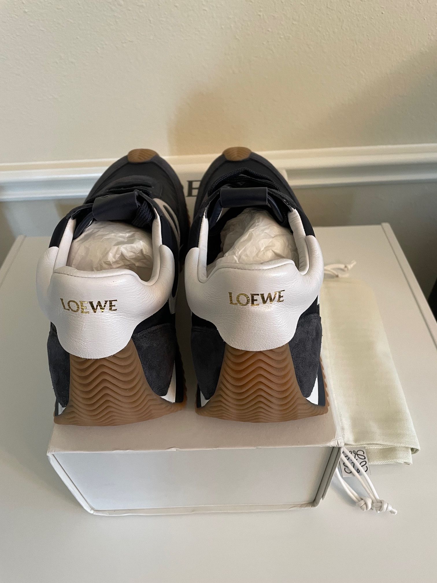 Loewe Flow Runner in nylon and suede | Grailed