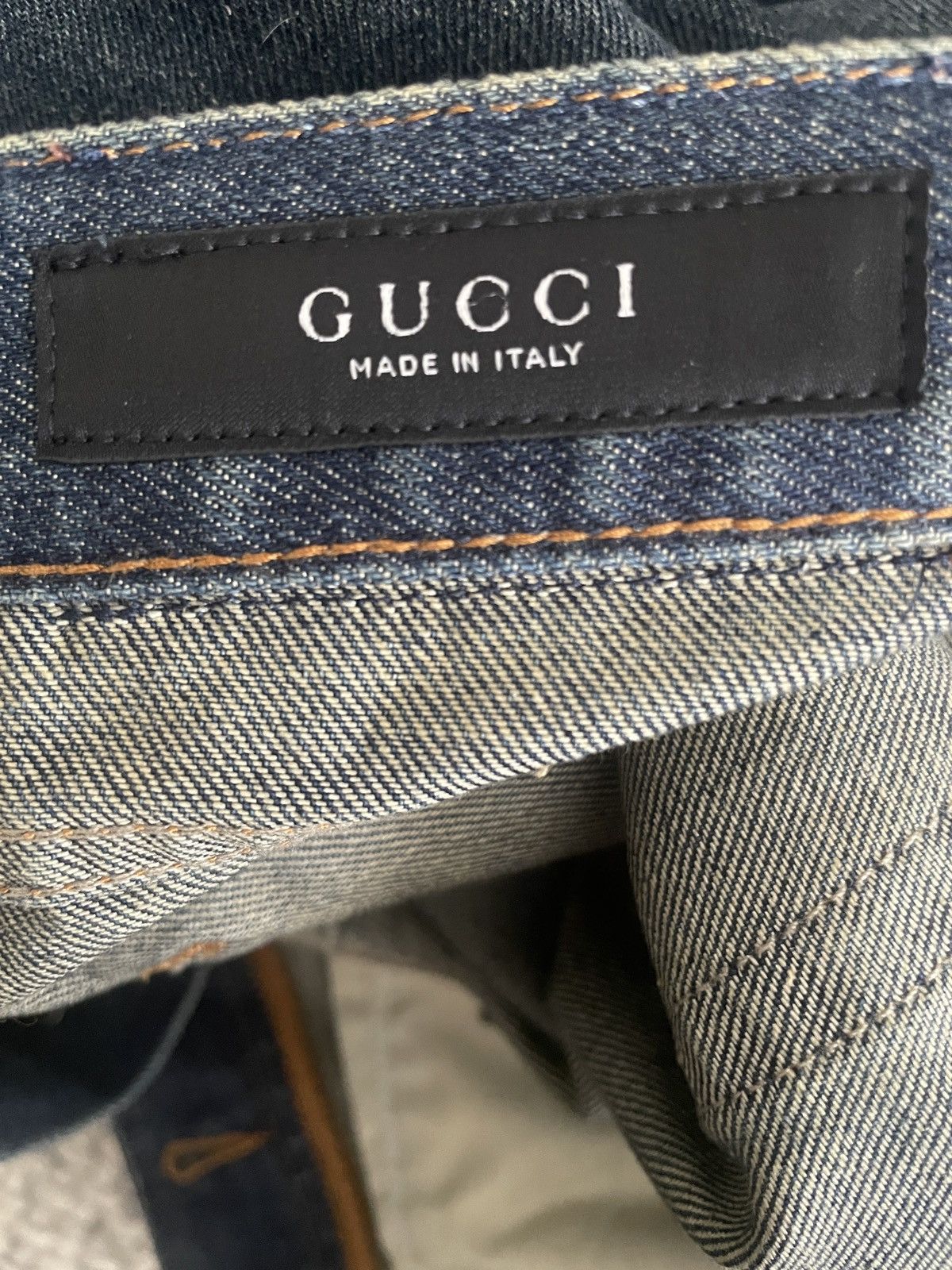 Gucci SS26 Gucci by Demna Horsebit Washed Denim Jeans (IT30) | Grailed