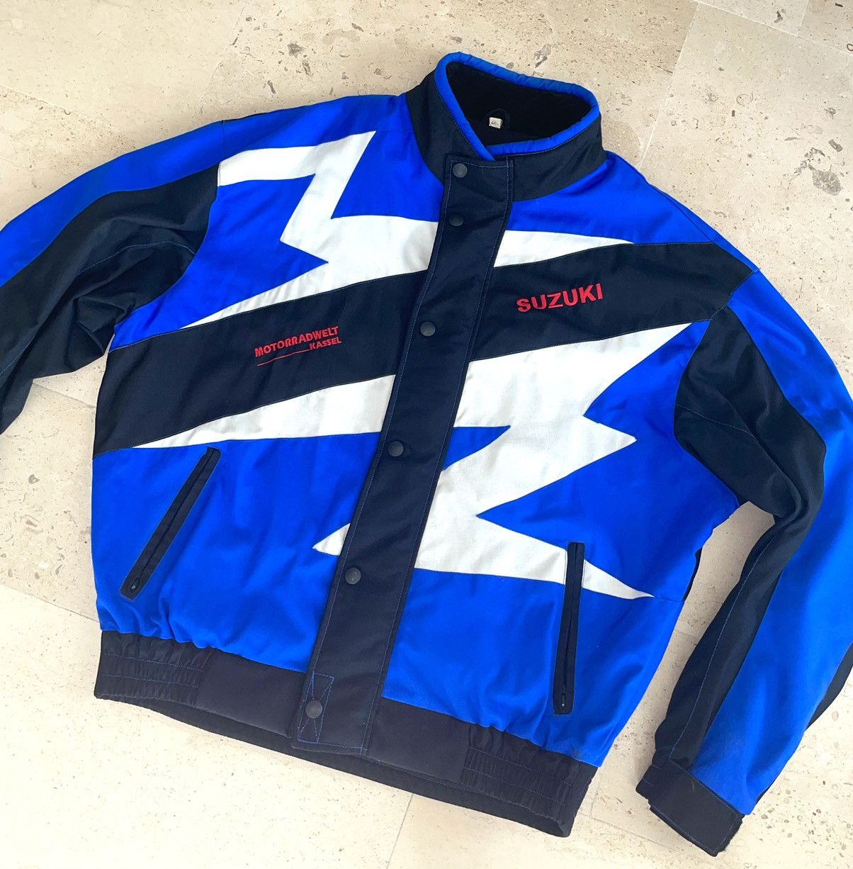 Japanese Brand × Racing × Vintage Suzuki Vintage Moto Racing Jacket ...