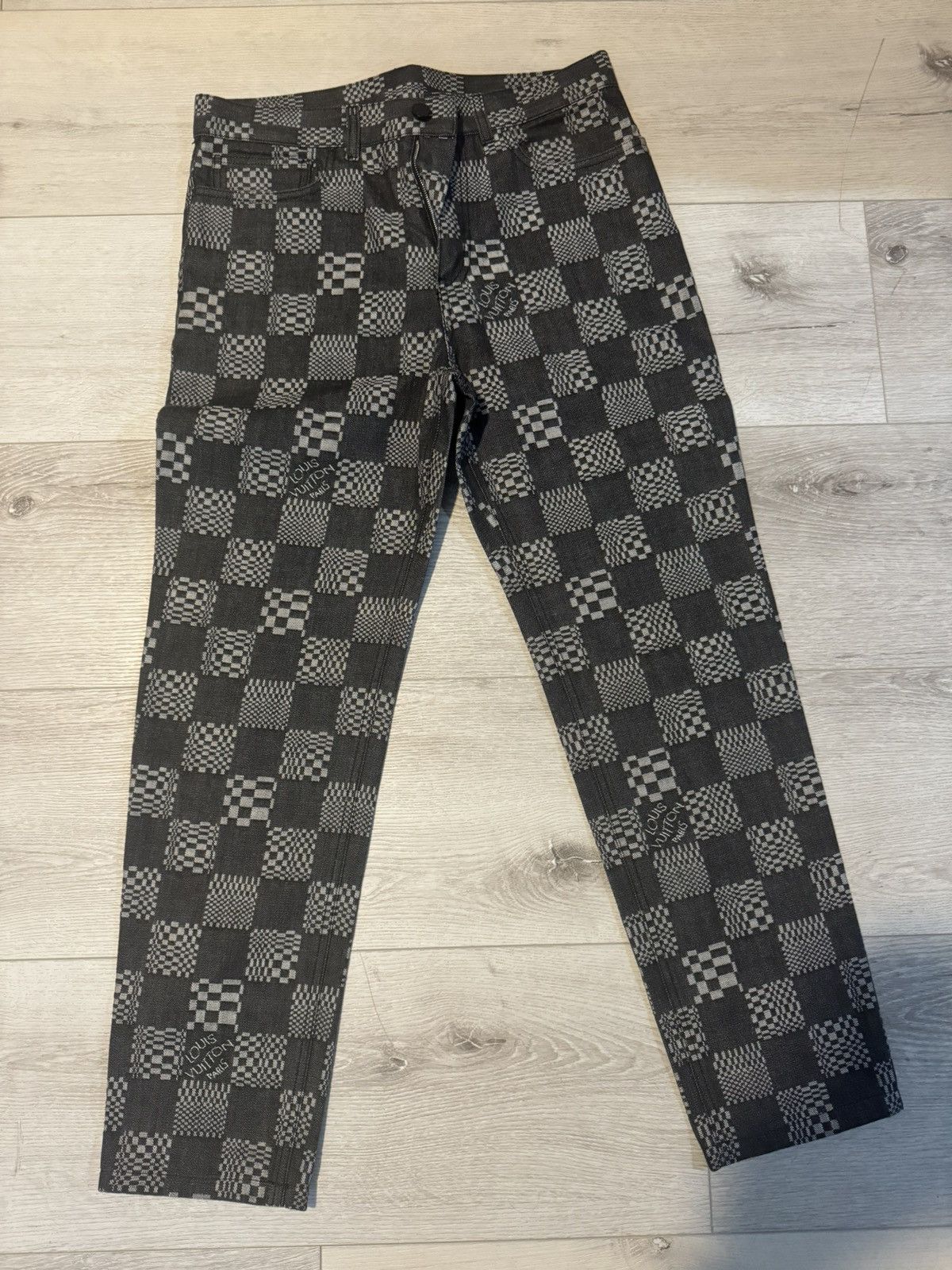 Louis Vuitton Louis Vuitton Checkered Denim | Grailed