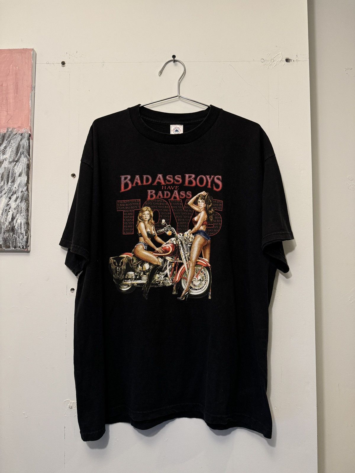 Vintage VINTAGE 90s BAD ASS BOYS HAVE BAD ASS TOYS BIKER TEE SHIRT ...