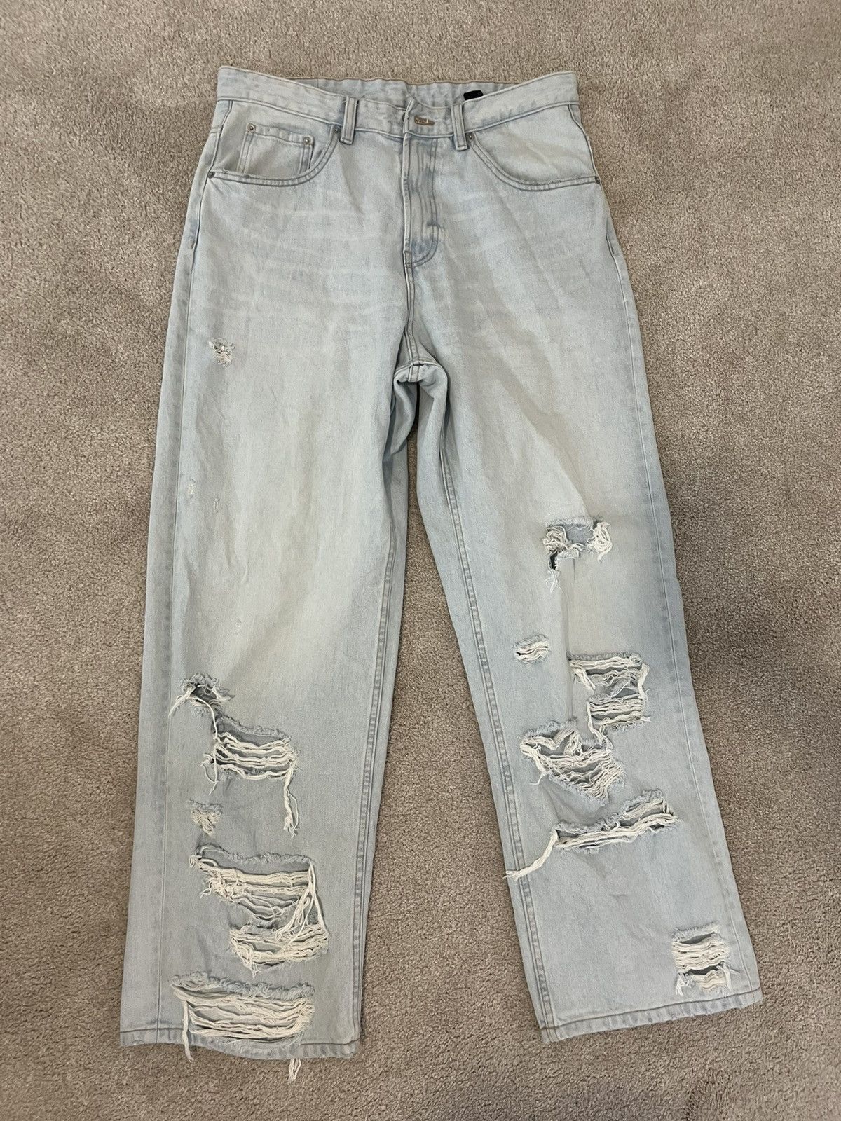 HMDD × Streetwear × Zara Zara baggy denim jeans | Grailed