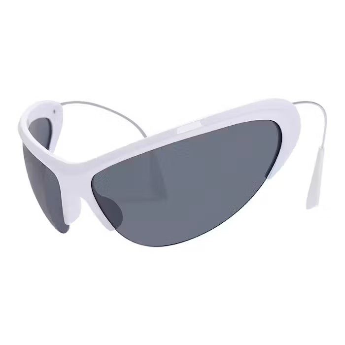 Vintage White Alien Eye Sunglasses Punk Tech Cyber Dystopian Bug | Grailed