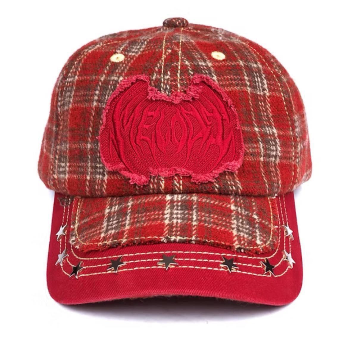 EC Melodi EC Melodi Red Plaid Star Studded Hat | Grailed