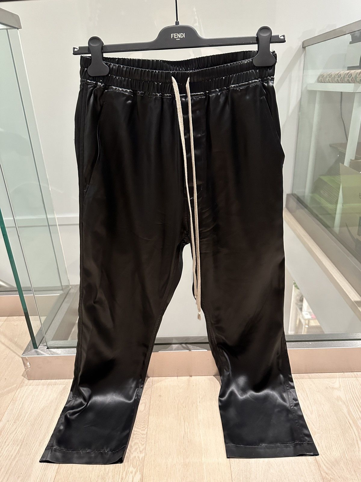 Rick Owens RICK OWENS FW20 SATIN LIQUID PANTS | Grailed