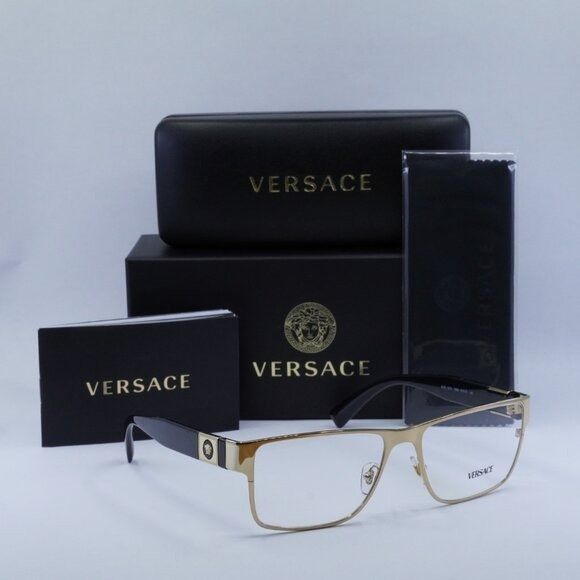 Versace 🕶️ New Versace VE1274 1002 Eyeglasses - Gold Frame | Grailed