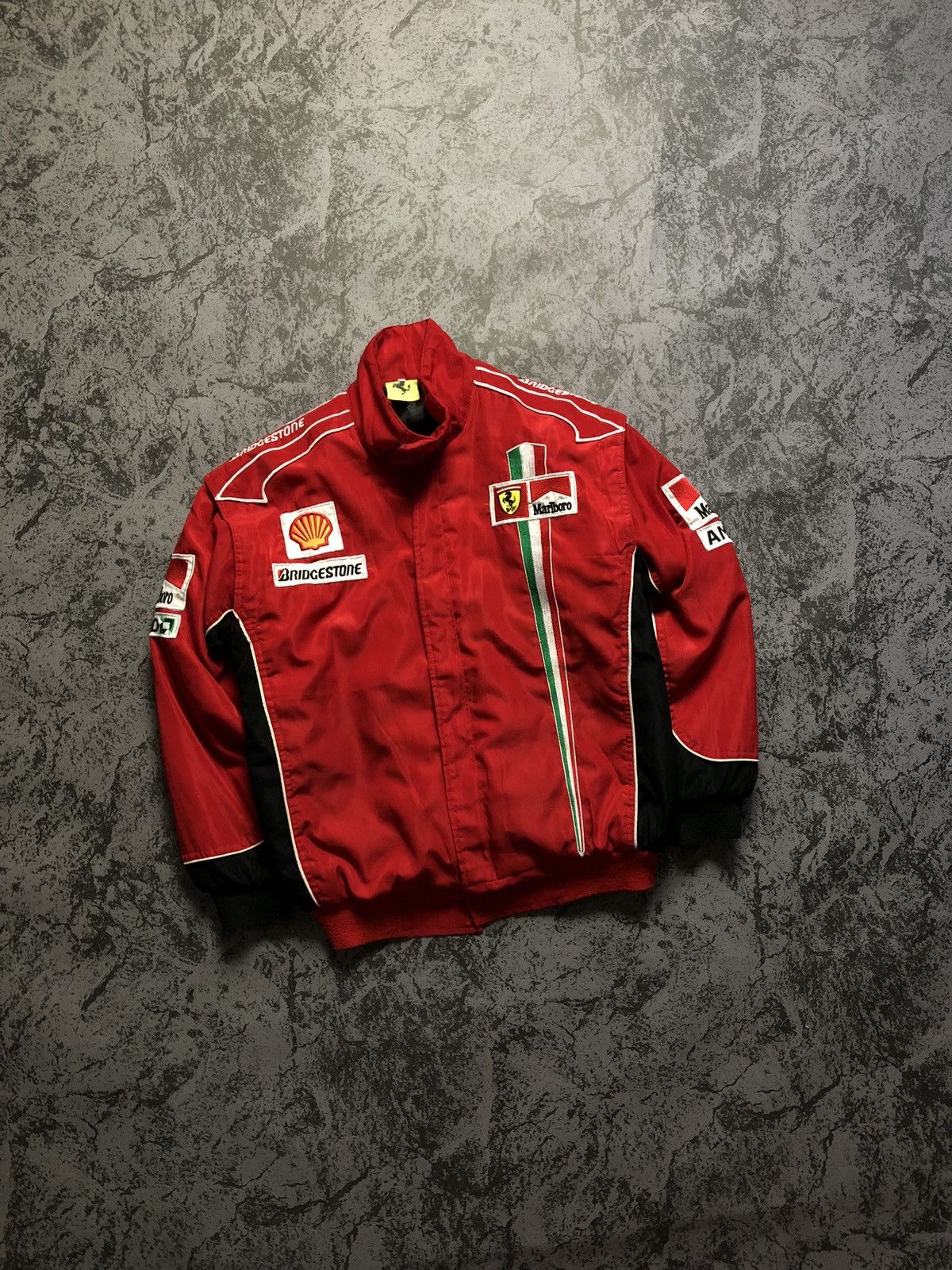 Vintage Vintage Racing Jacket Ferarri 1996 Big Logo Marlboro Red | Grailed