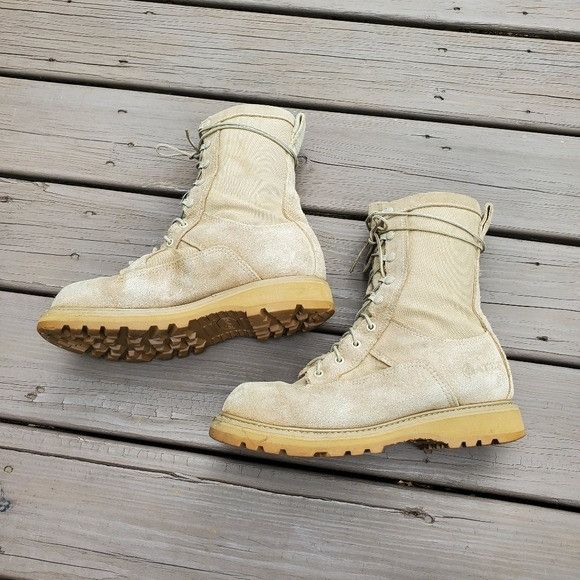 Streetwear Bates Gore-Tex Vibram Military Combat Desert Tan Suede Boots ...