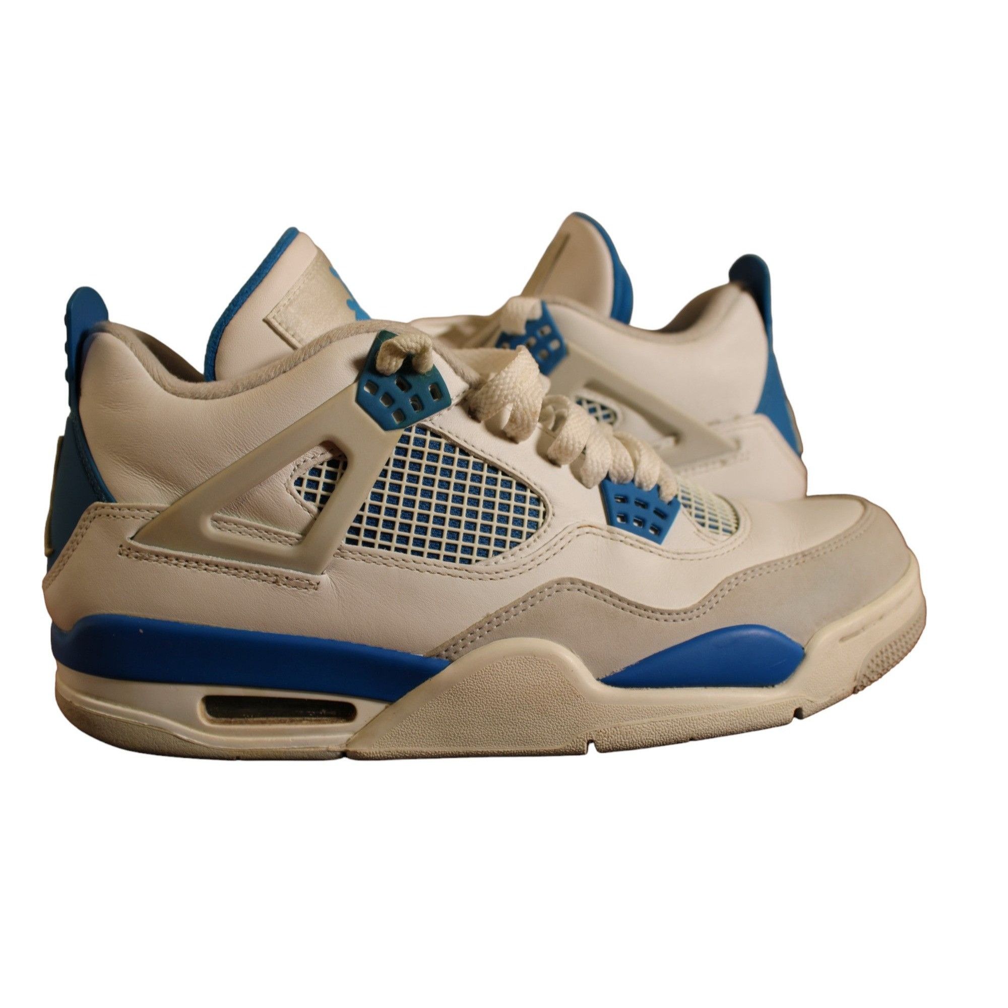 Nike Used Air Jordan 4 Retro Sneakers Military Blue 308497 105 Si | Grailed