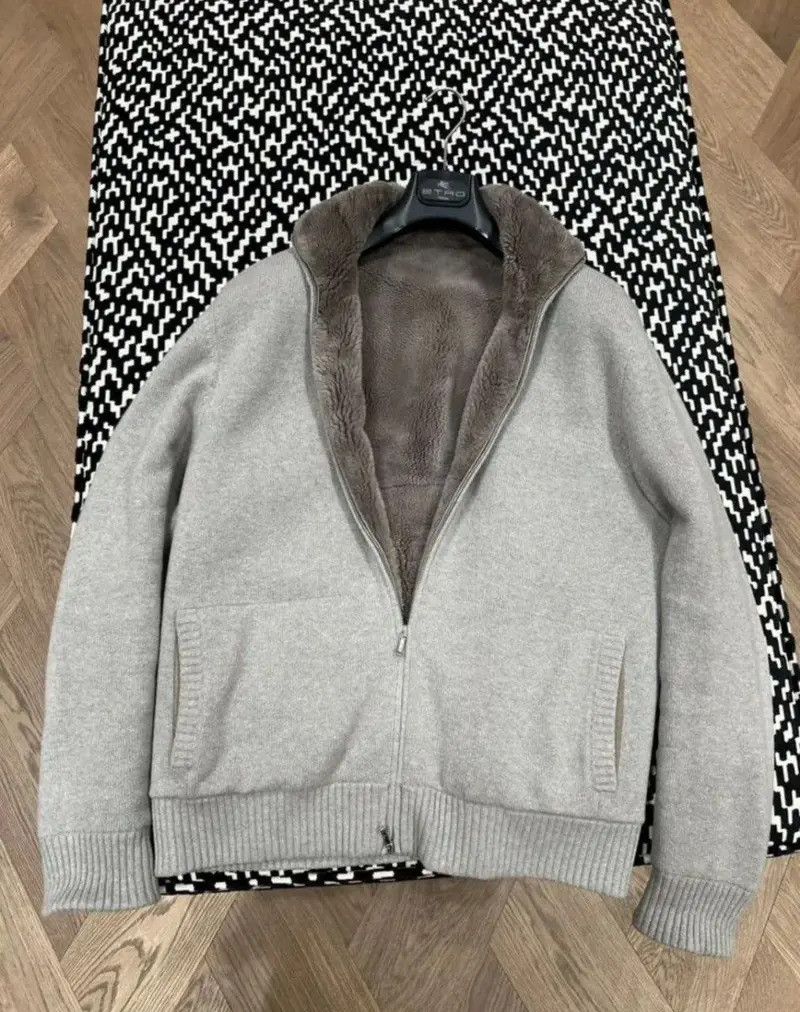 Loro Piana Loro Piana Baby Cashmere Castorino Nutria Fur Bomber Jacket ...