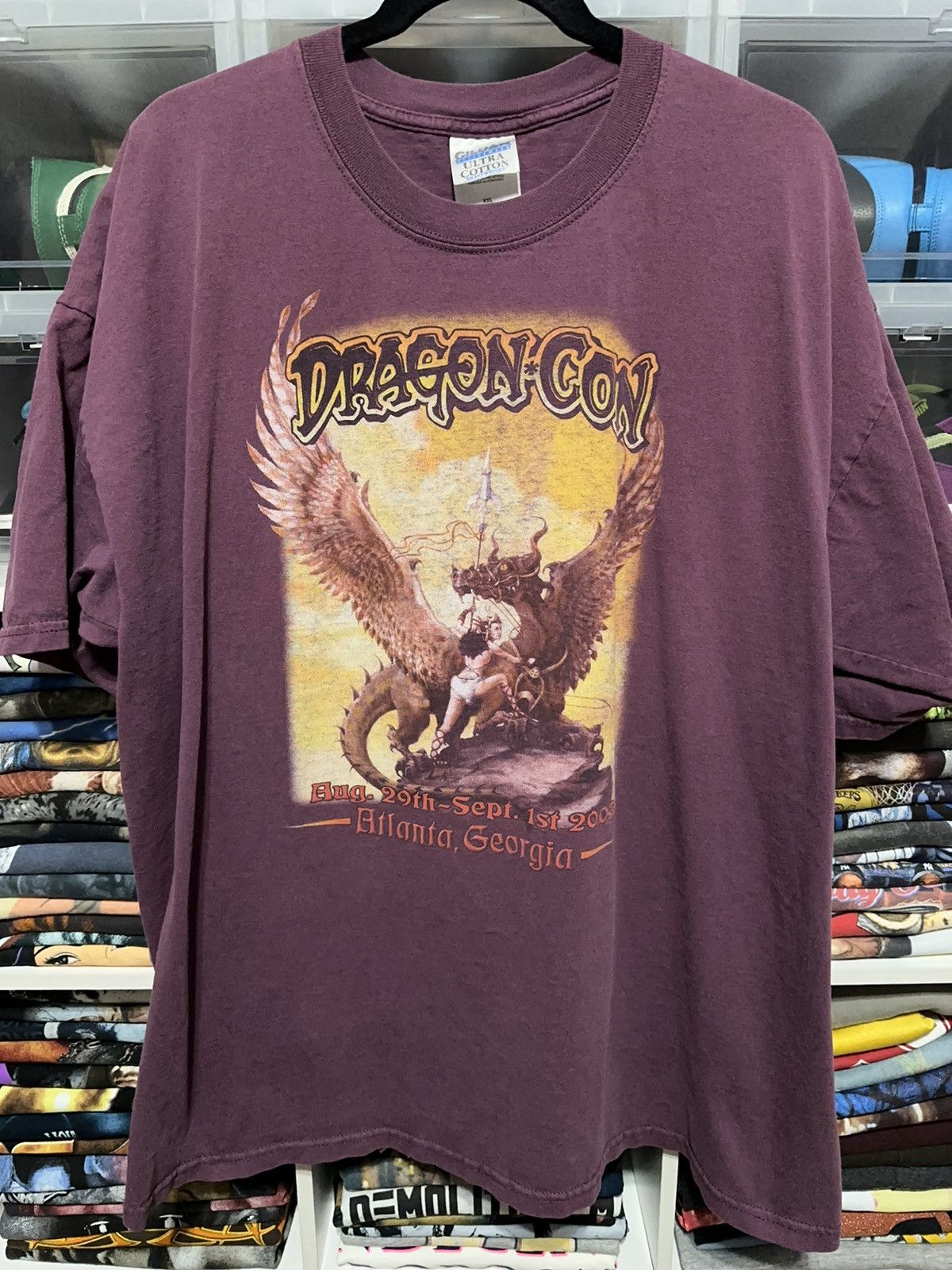 Streetwear × Vintage Vintage Y2K Dragon Con Anime Convention T-Shirt ...