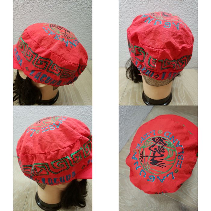 Vintage Vintage Laguna Island Life Cap Hat Arlin Beach Red Aztec Surfer ...