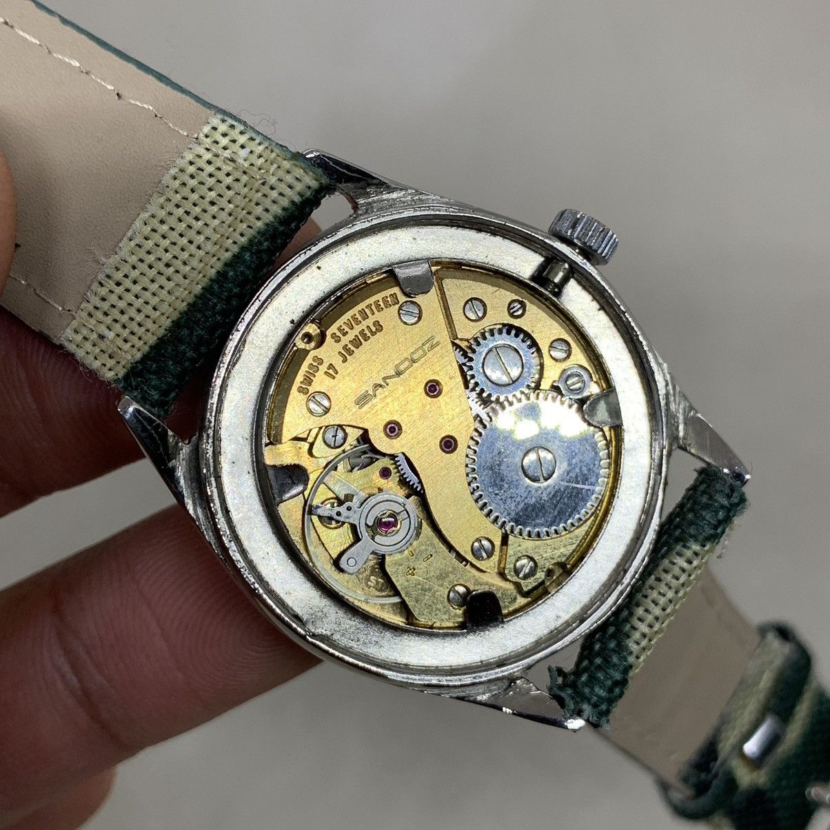 Rare × Streetwear × Vintage Vtg Sandoz Gold Engine Rare Swiss Made🔥 ...