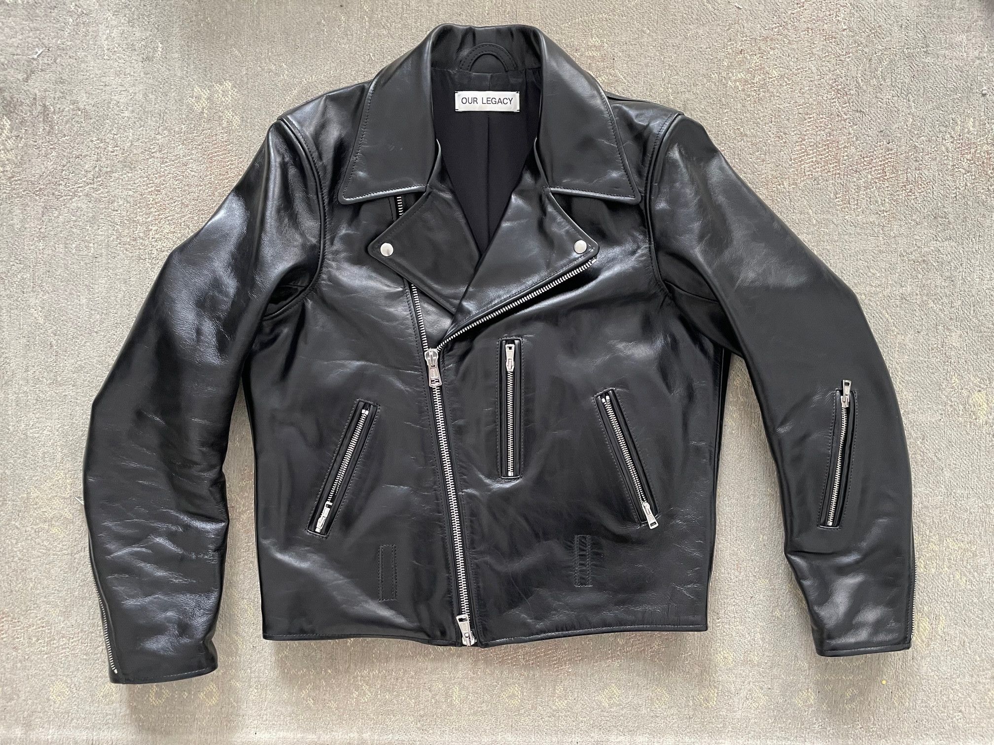 Our Legacy Our Legacy Hellraiser black Leather Jacket 46 S | Grailed