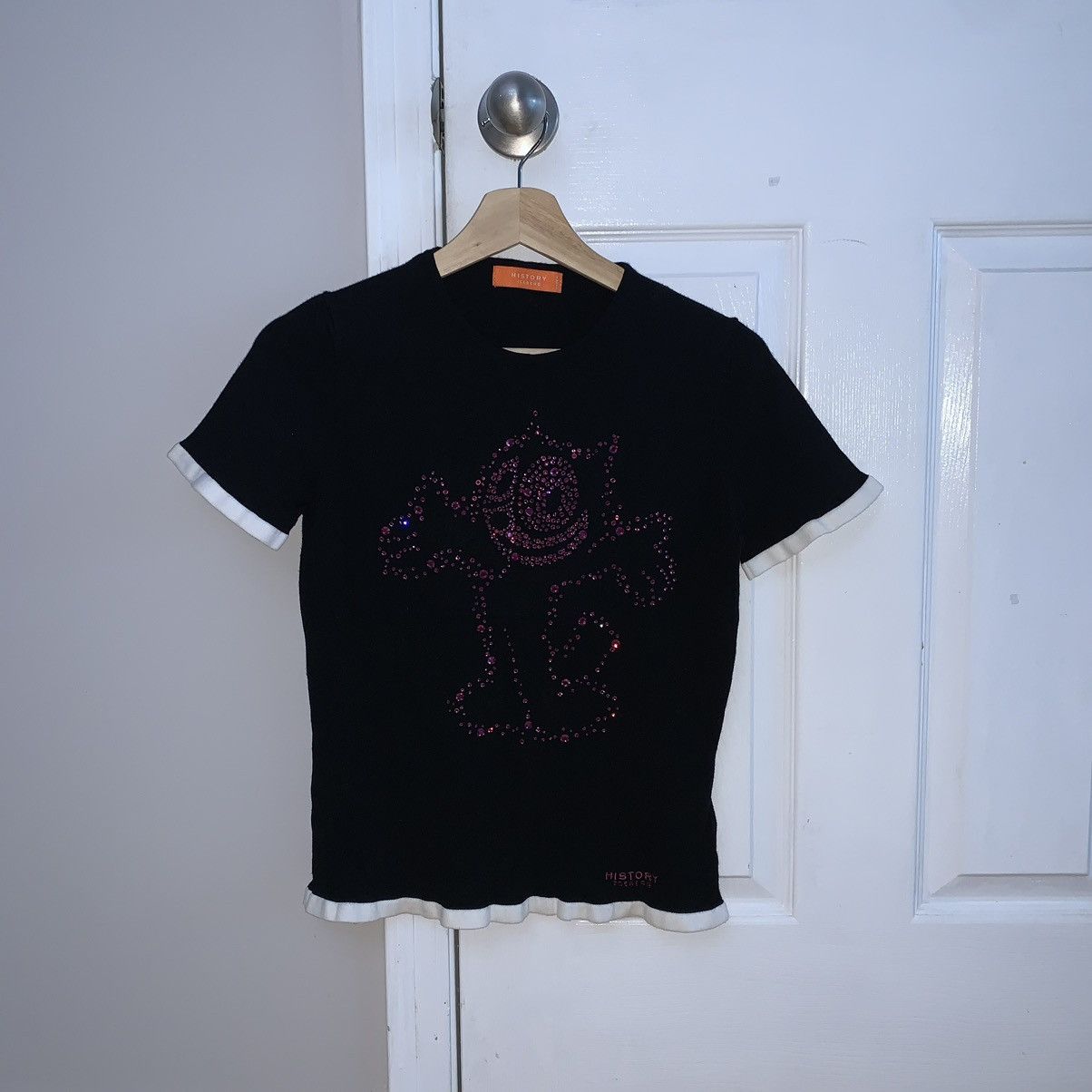 Iceberg IceBerg Swarovski crystals embedded t shirt | Grailed