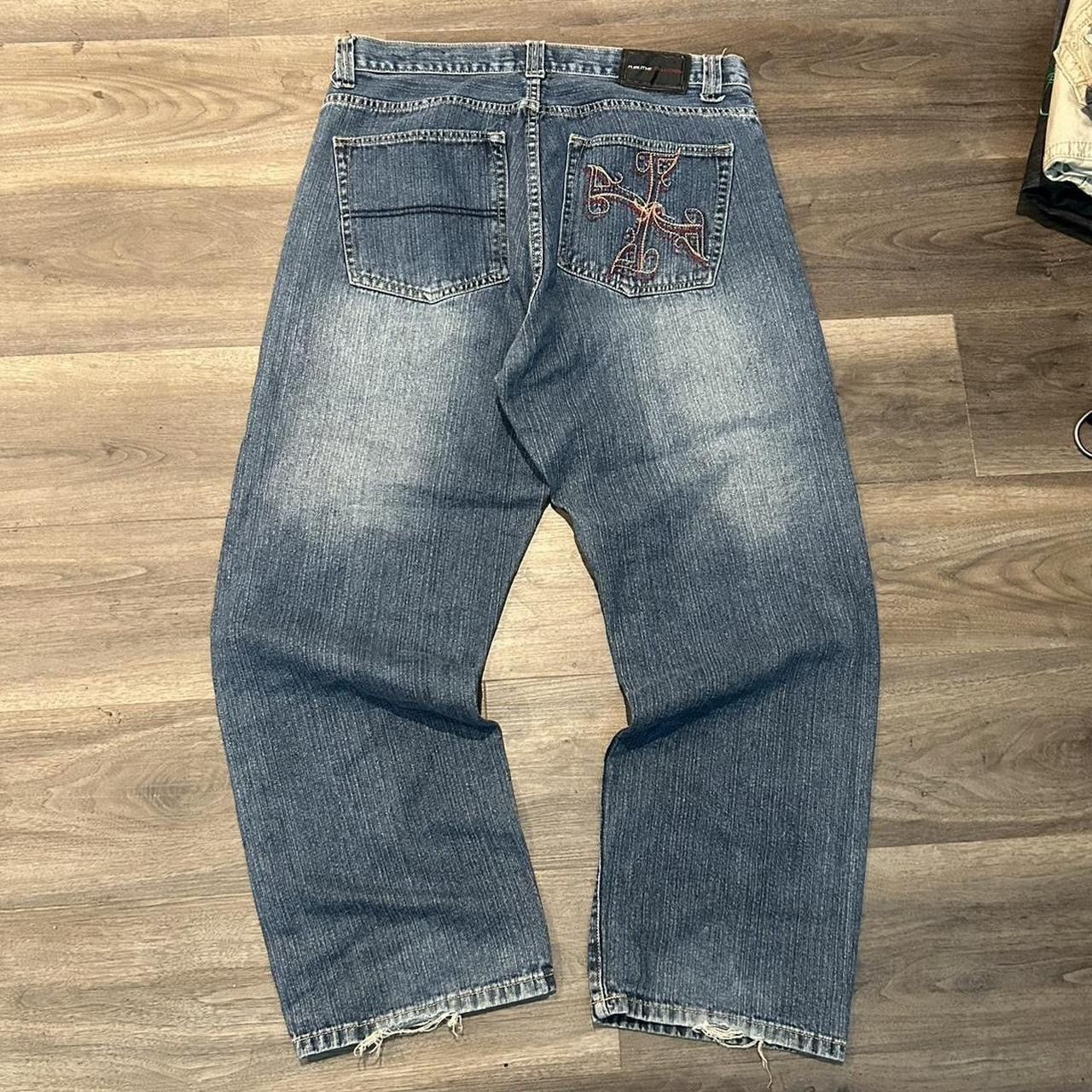 Fubu × Vintage Vintage Y2K Fubu Super Baggy Wide Leg Jeans | Grailed