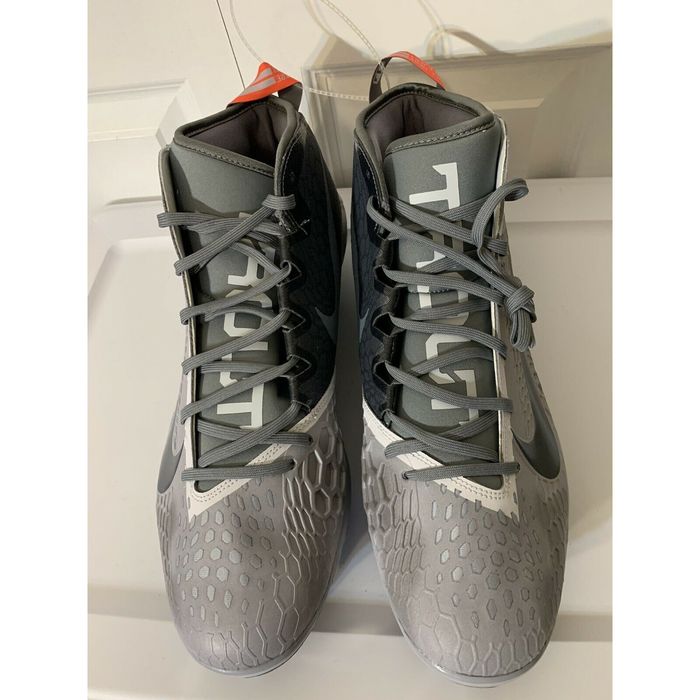 Nike NEW Men’s Sz 15 Nike Mike Trout 5 Baseball Cleat Grey/Orange | Grailed