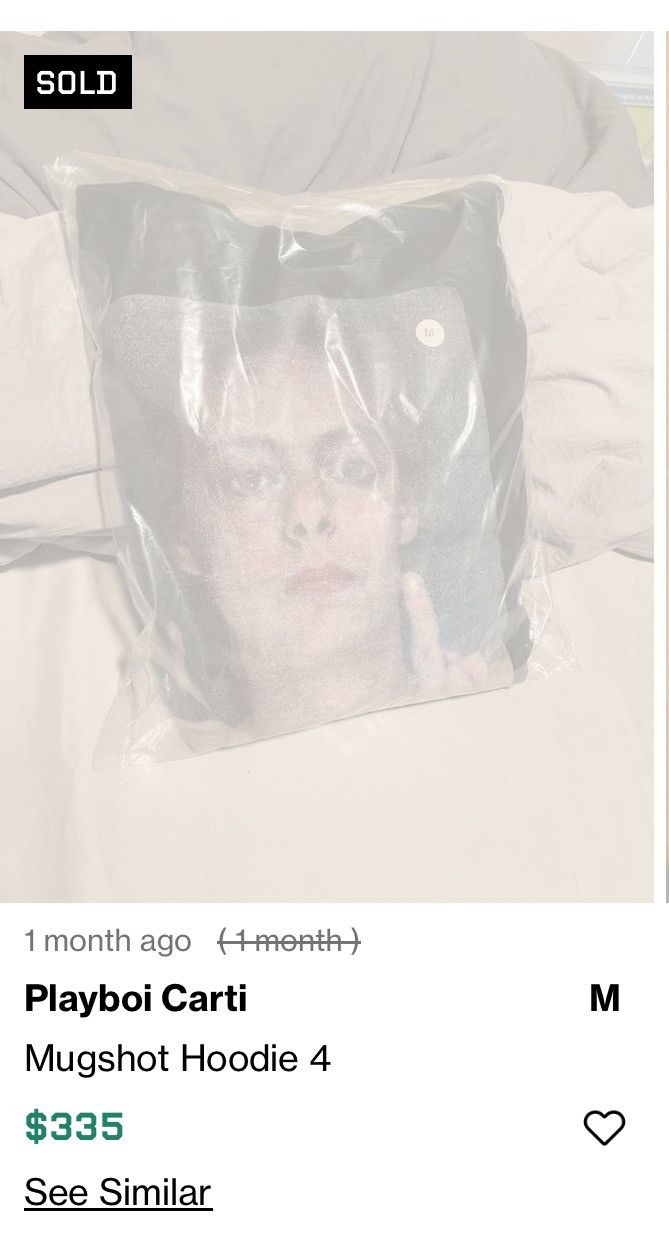 Ken Carson Playboi Carti Narcissist Mugshot Hoodie Mugshot 4 | Grailed