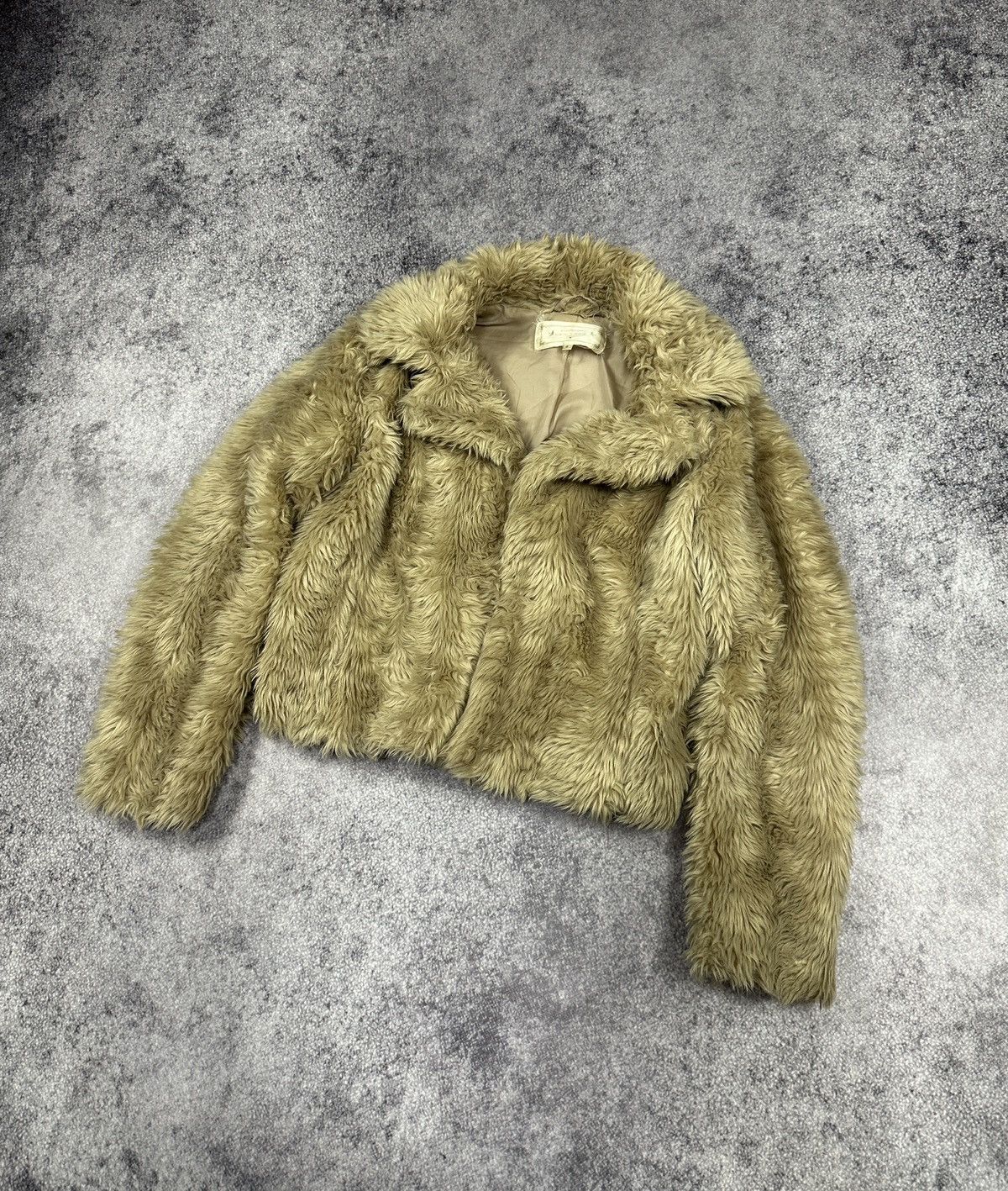 Archival Clothing × Avant Garde × Streetwear Y2K Fur Fuzzy Jacket Alt ...