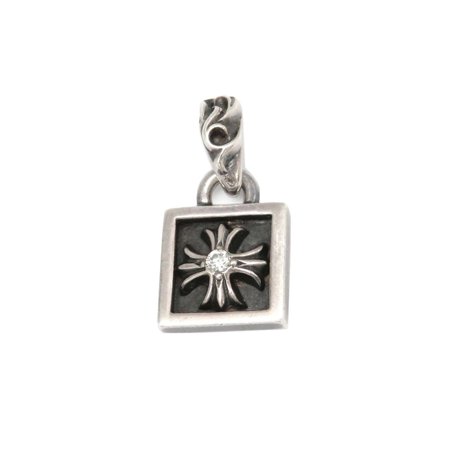 Chrome Hearts CHROME HEARTS CROSS DIAMOND FRAME PENDANT | Grailed