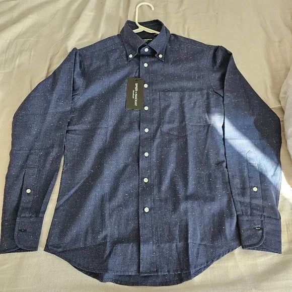 Spier And Mackay Spier & Mackay Brushed Blue Slim Shirt | Grailed