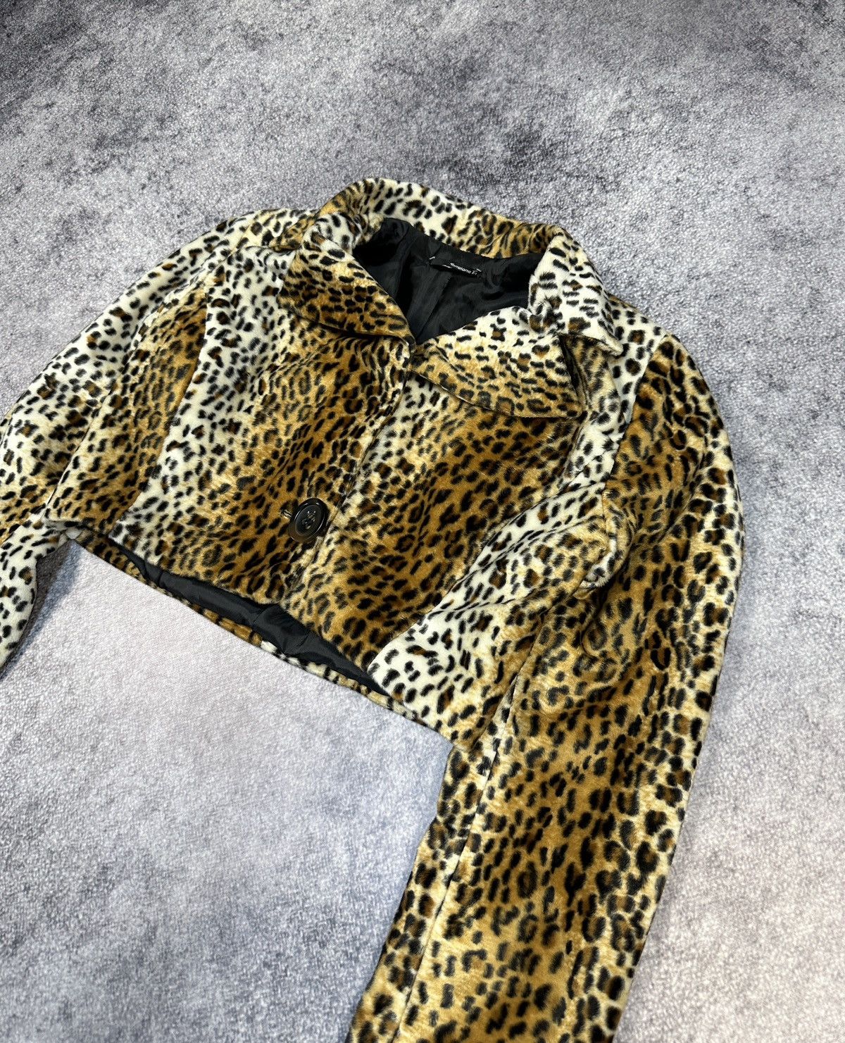 Archival Clothing × Avant Garde × Streetwear Y2K Leopard Fur Jacket ...