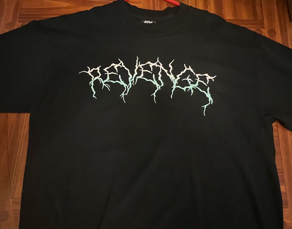 Revenge Revenge - “Lightning Logo” Black T-Shirt | Grailed