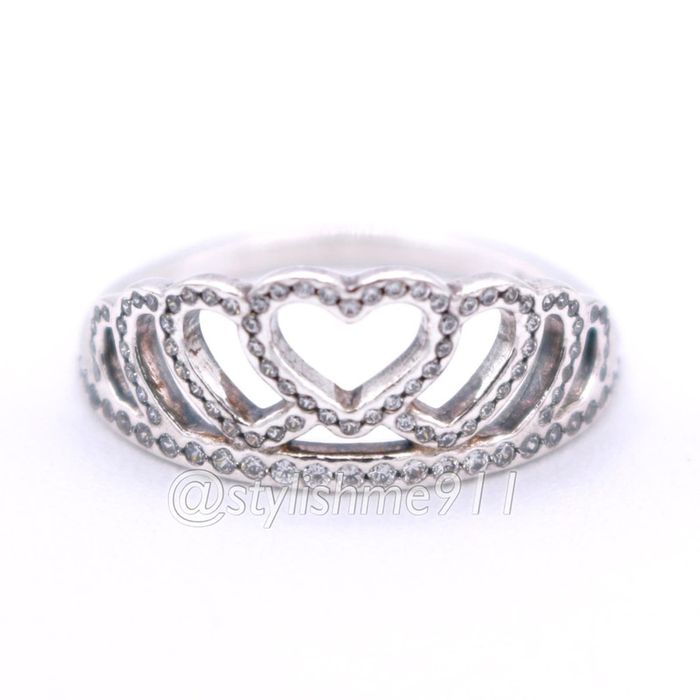 pandora Authentic Pandora Hearts Tiara Ring | Grailed
