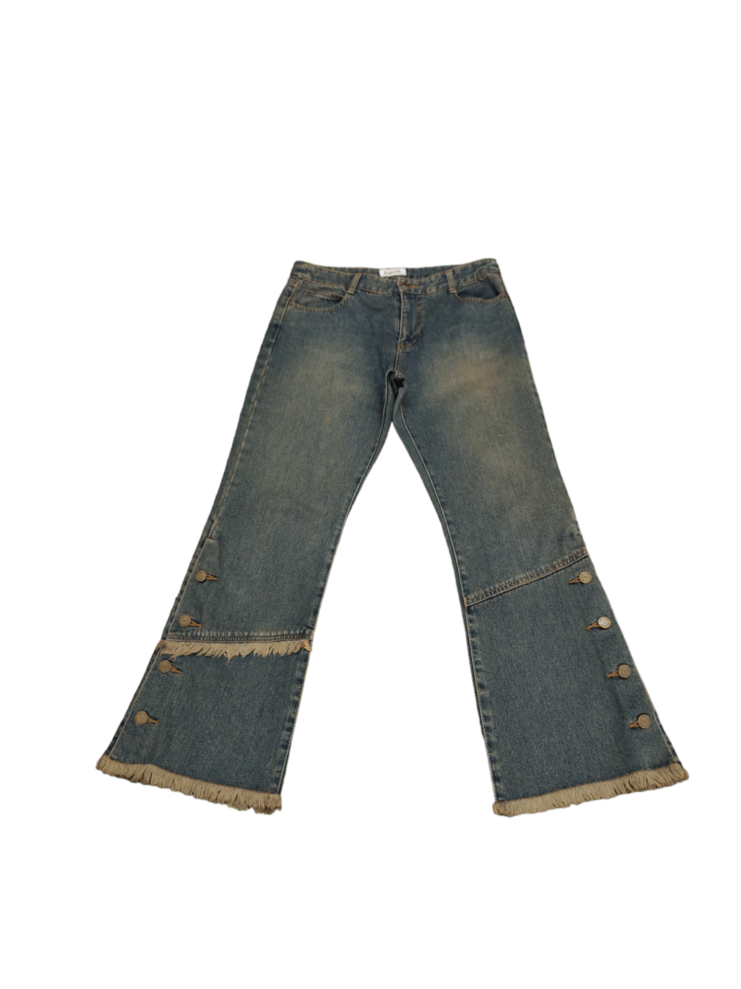 Hysteric Glamour Flare Jeans Kansai 02 Button Hem Denim Boot Cut Y2k ...