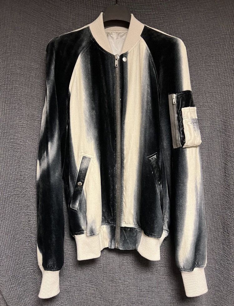 Rick Owens Rick Owens 22Fw Mainline Velvet Gradient Ma-1 Jacket | Grailed