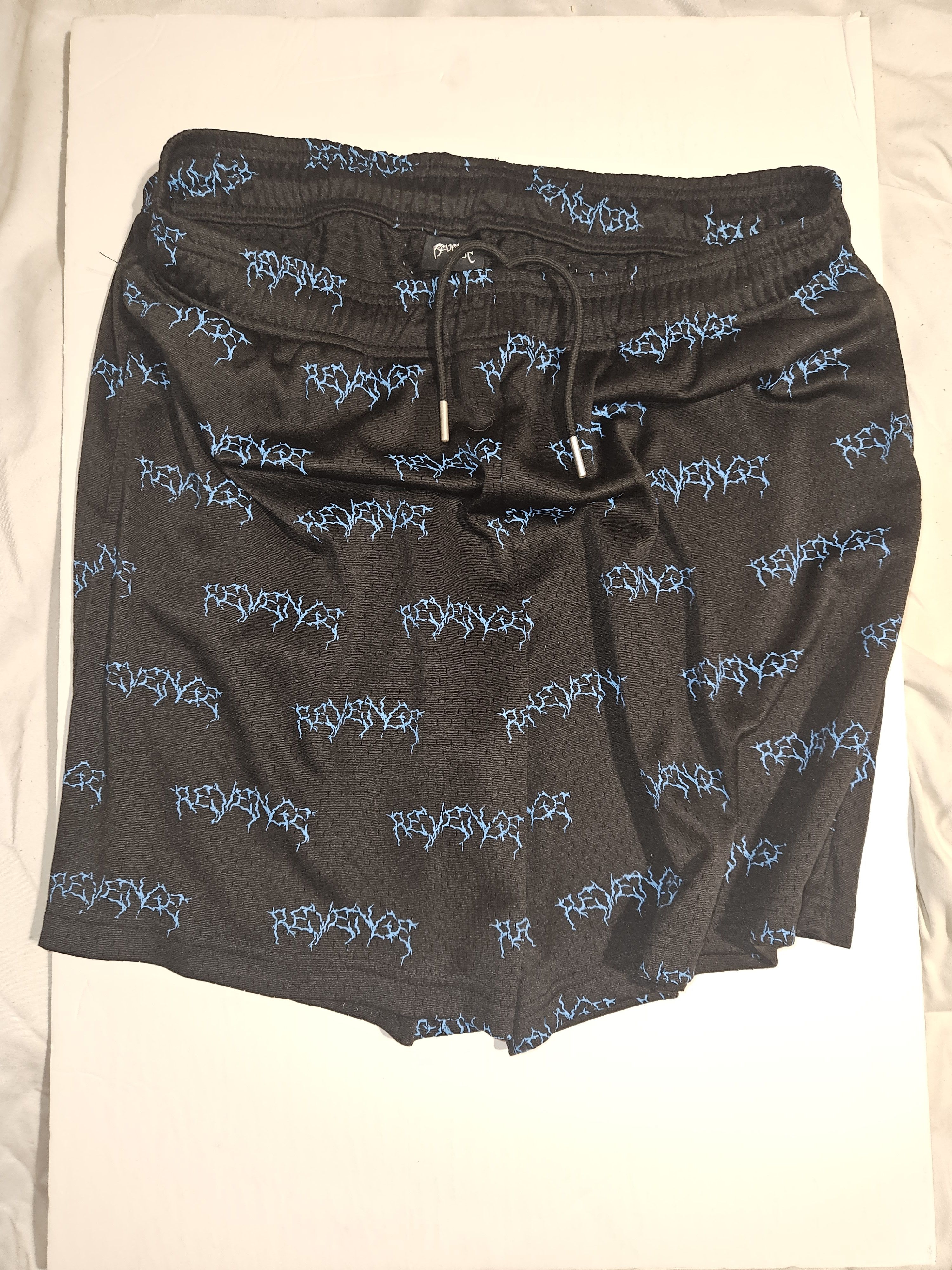 Revenge REVENGE X Massacre Shorts Black and Blue | Grailed