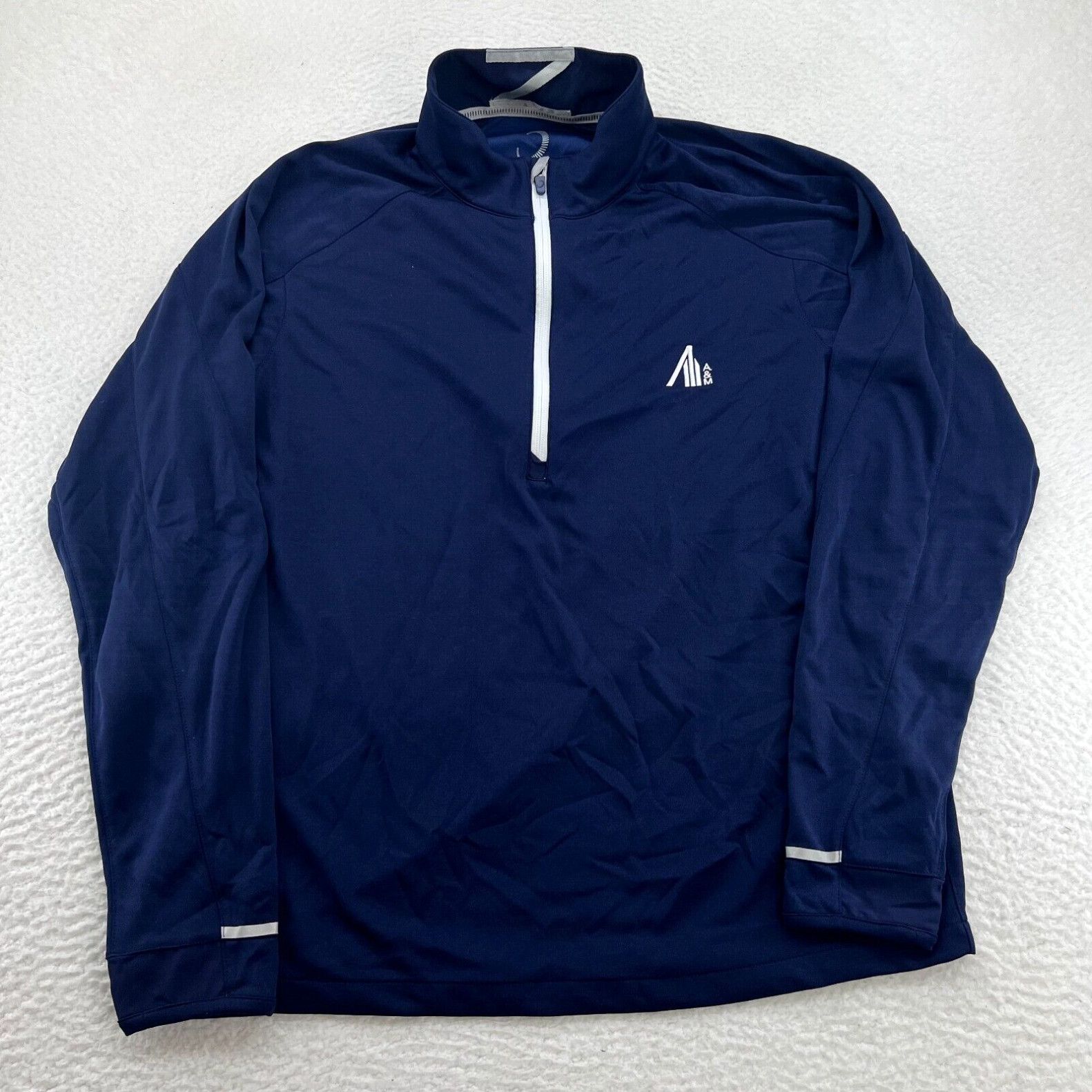 Vintage Zero Restriction Jacket Mens Large Blue 1/4 Quarter Zip Golf ...