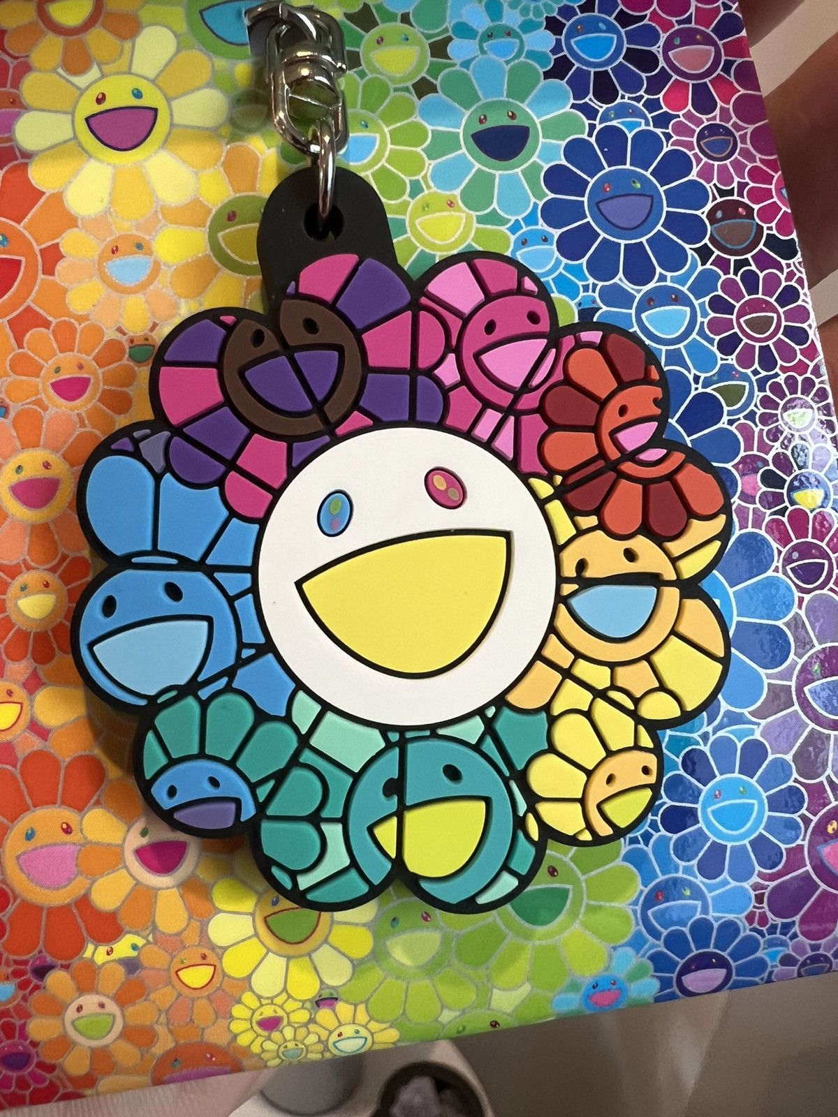 Takashi Murakami Takashi Murakami Rainbow flower keyring | Grailed