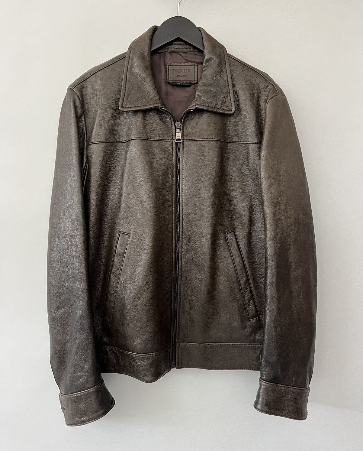 Prada Prada Leather Jacket | Grailed