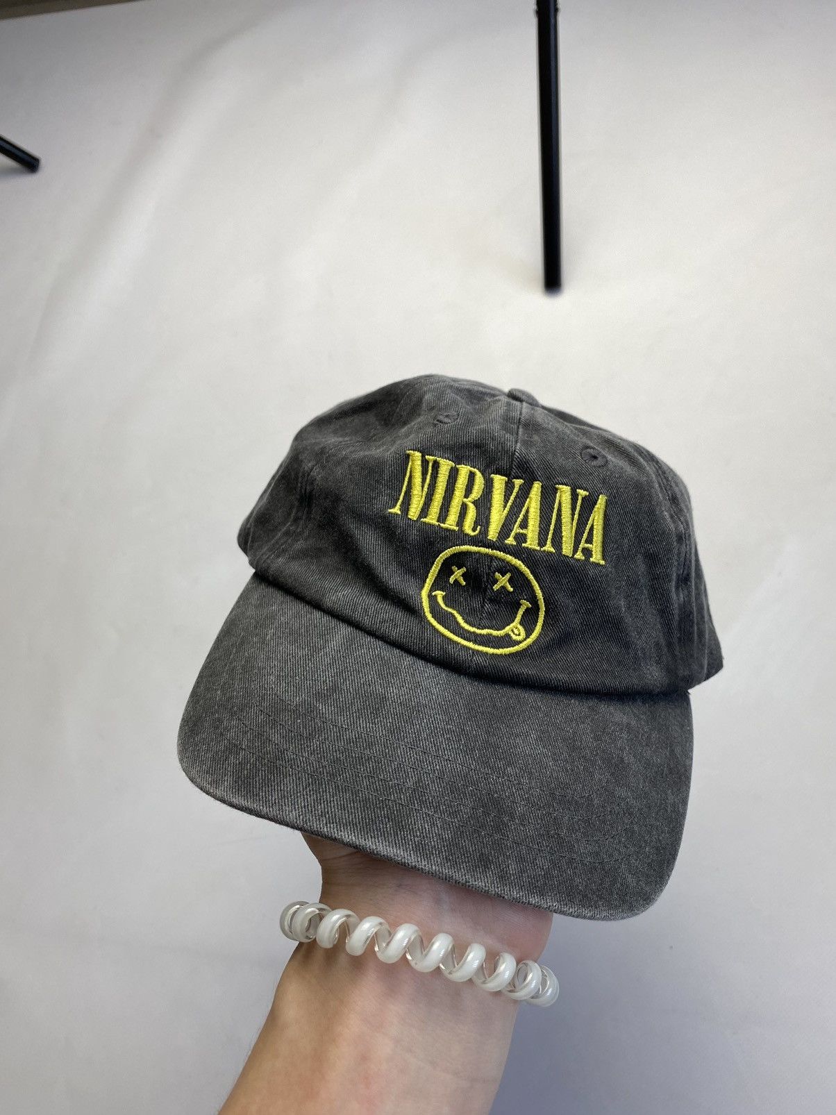 Nirvana × Vintage Nirvana washed cap rare hat | Grailed