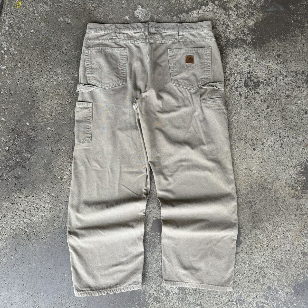 Carhartt × Streetwear × Vintage BAGGY VINTAGE 90s CARHARTT CARPENTER STYLE CANVAS PANTS | Grailed