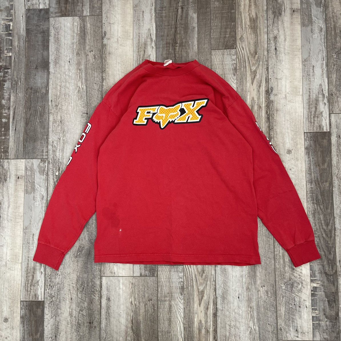 Fox Racing × Vintage Vintage fox racing graphic long sleeve | Grailed