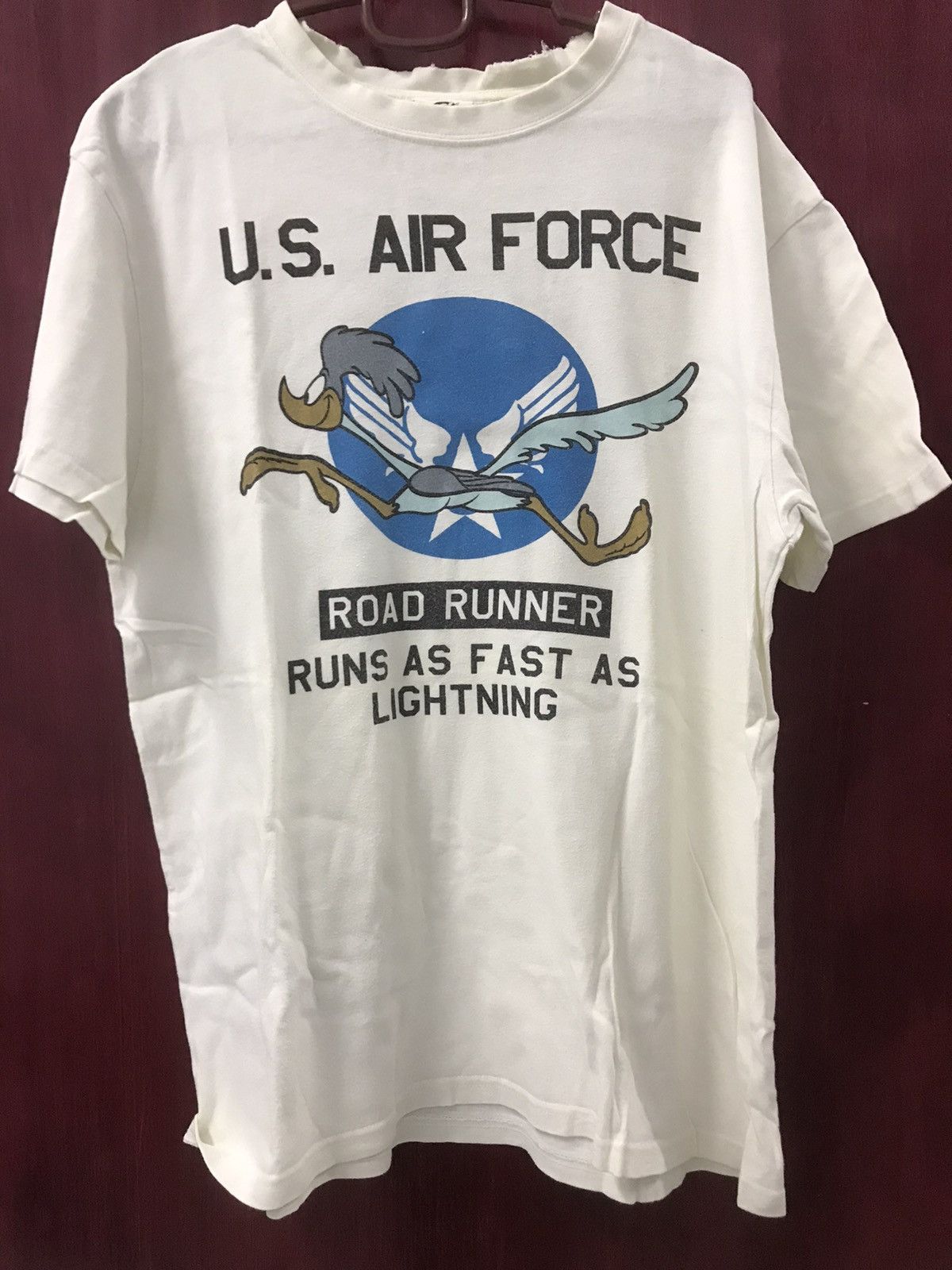 Us Air Force × Vintage US AIR FORCE X ROAD RUNNER DISTRESS | Grailed