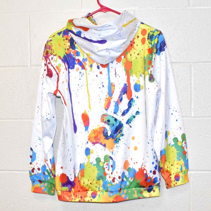 Hype Paint Splatter Design Hoodie | Grailed