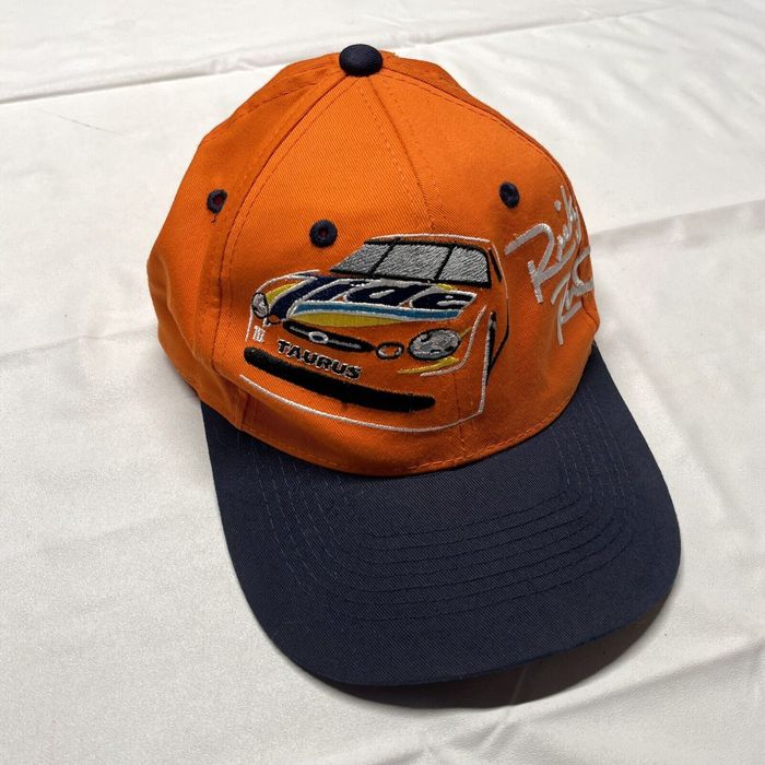 NASCAR Vintage 90s Ricky Rudd NASCAR Hat Cap Tide Racing Team Orange ...