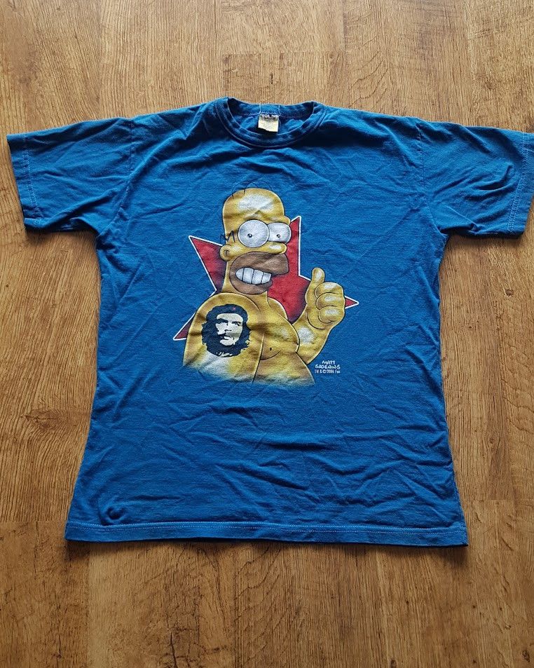 Vintage REAL VINTAGE HOMER SIMPSON CHE GUEVARA COMMUNIST TEE | Grailed