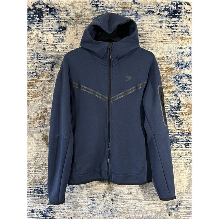 Nike NIKE TECH FLEECE HOODIE ZIP SWOOSH DRILL | Grailed