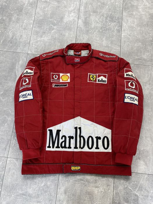Vintage Vintage Ferrari Marlboro Red Racing Jacket | Grailed