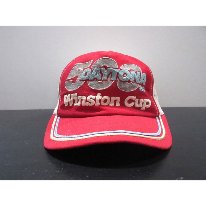 NASCAR VINTAGE Nascar Hat Cap Snap Back Red White Winston Cup Racing ... NASCAR VINTAGE Nascar Hat Cap Snap Back Red White Winston Cup Racing ...