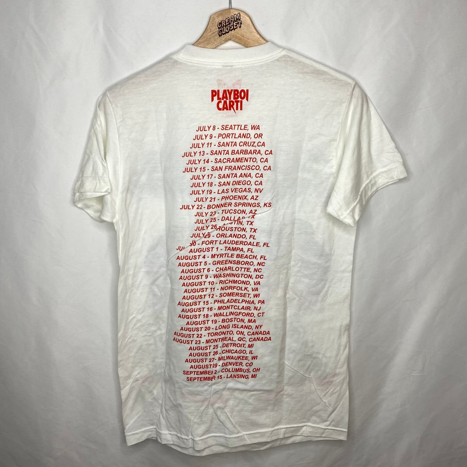 AWGE Playboi Carti AWGE Airbrushed Hip Hop Rap Tour Merch Tee | Grailed