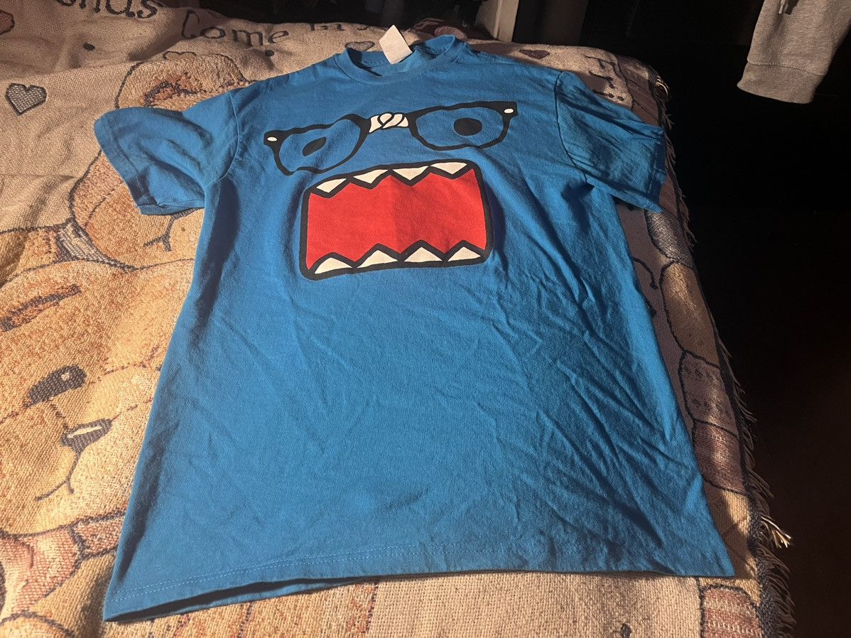 Japanese Brand blue Domo nerd t-shirt | Grailed