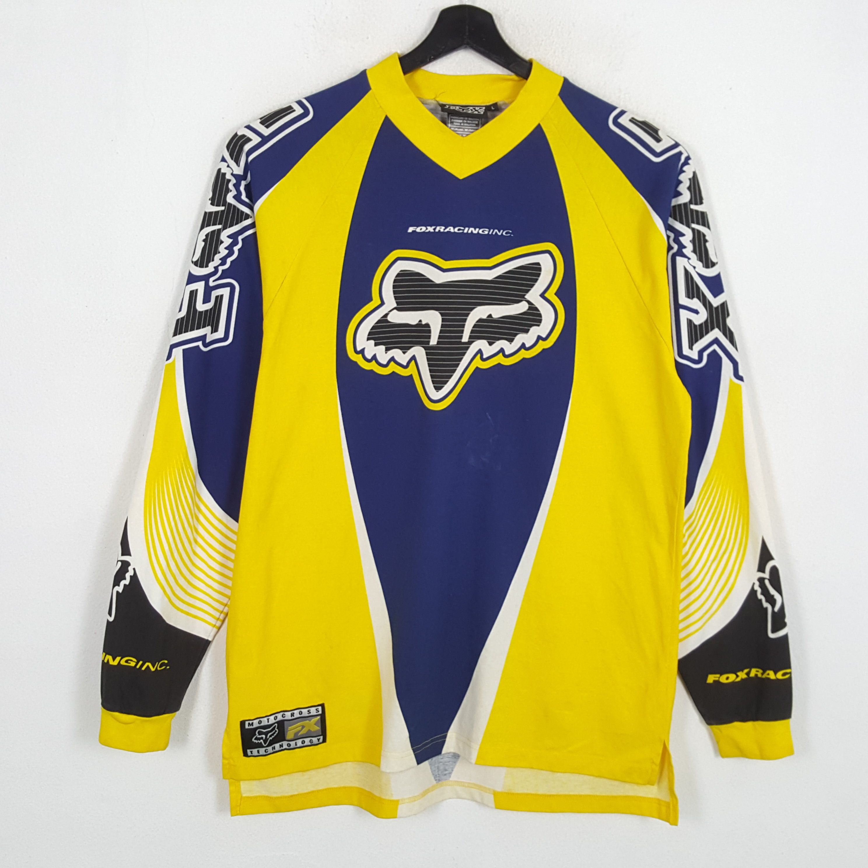 Fox Racing × Racing × Vintage FOX RACING Center Logo Extreme Sports ...