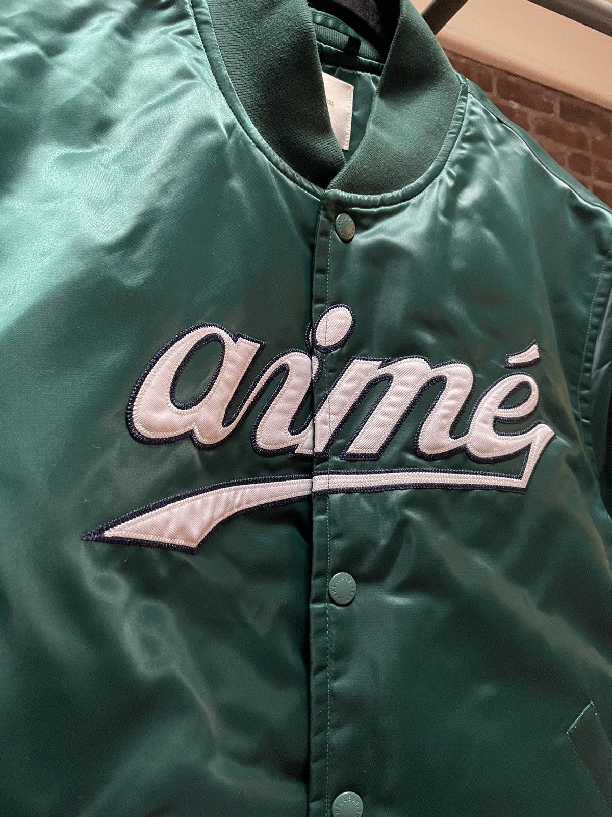 Aime Leon Dore ALD Satin Varsity Jacket Botanical Garden | Grailed